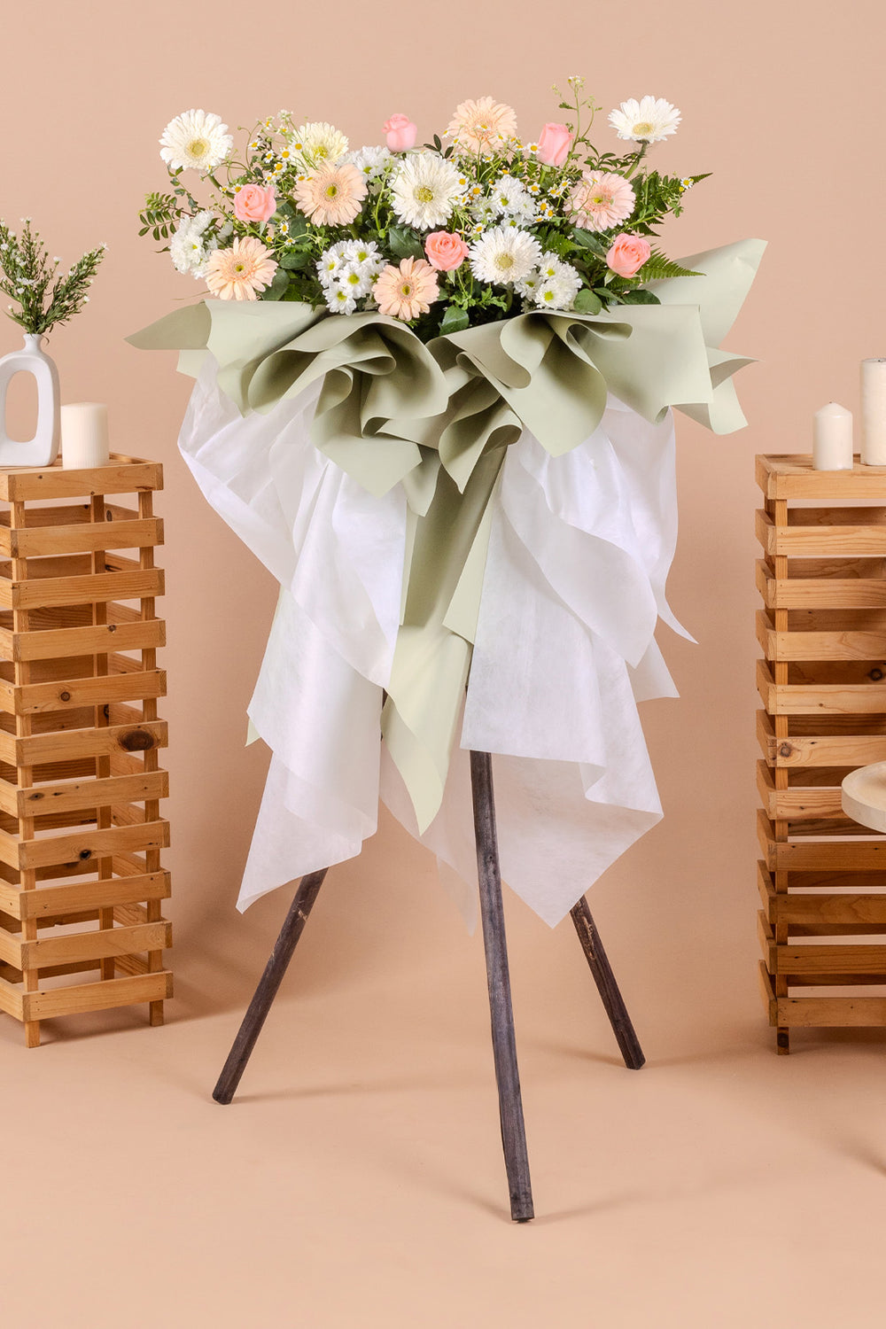 Serenity Condolence & Funeral Flower Stand | Free Delivery | Bloomthis