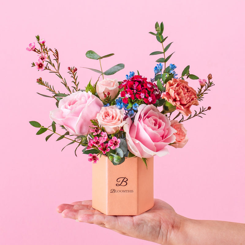 Selene Rose Mini Flower Box | Free Delivery | Bloomthis