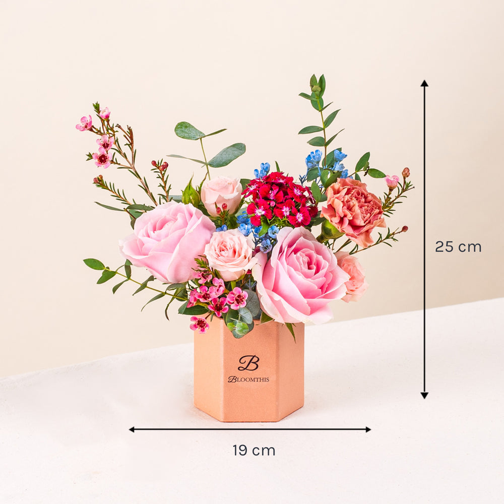Selene Rose Mini Flower Box | Free Delivery | Bloomthis
