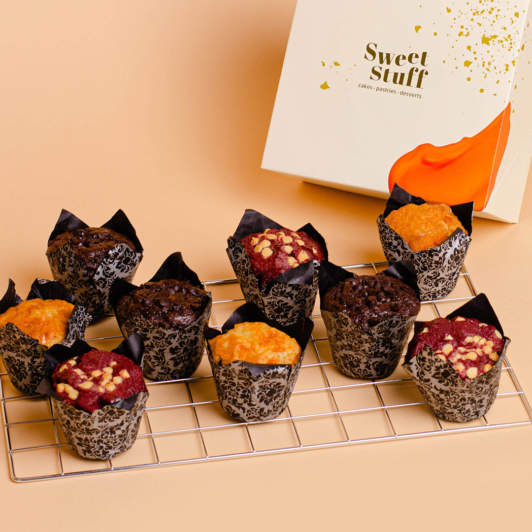 Sweet Stuff Assorted Muffins (9 pcs) | Free Delivery | Bloomthis