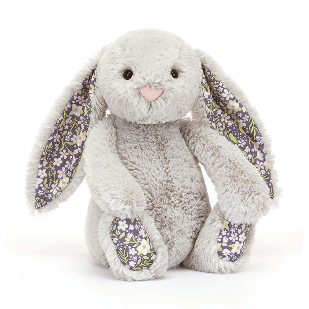 Jellycat Blossom Silver Bloom Bunny Plushie | Free Delivery | Bloomthis