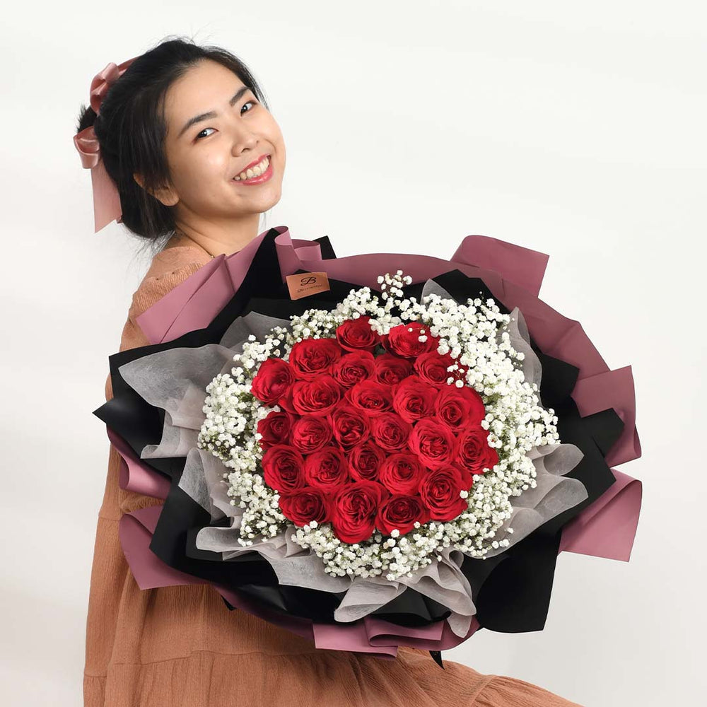 Aphrodite Red Rose Bouquet (VD) | Free Delivery | Bloomthis