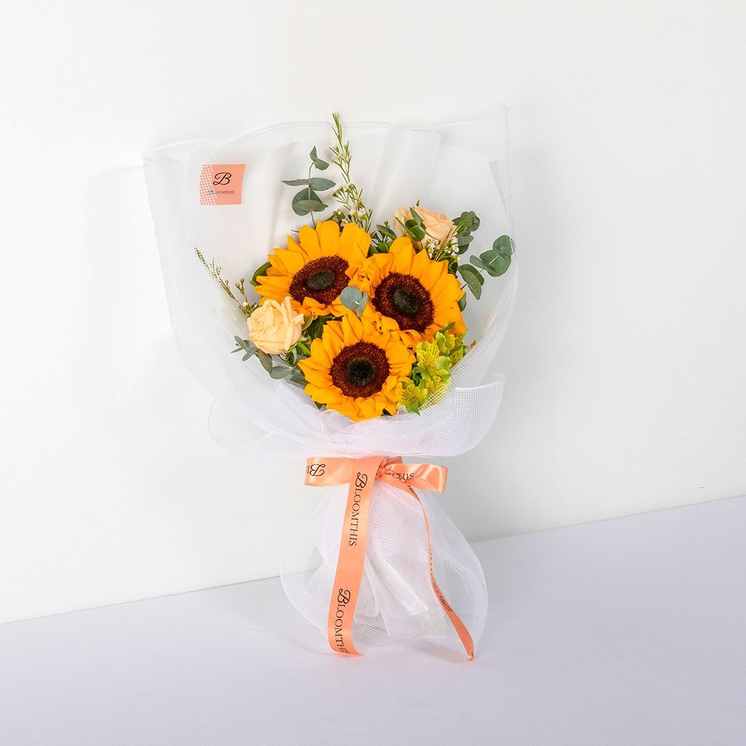 Sadie White | Sunflower Bouquet | Bloomthis - Send Flowers