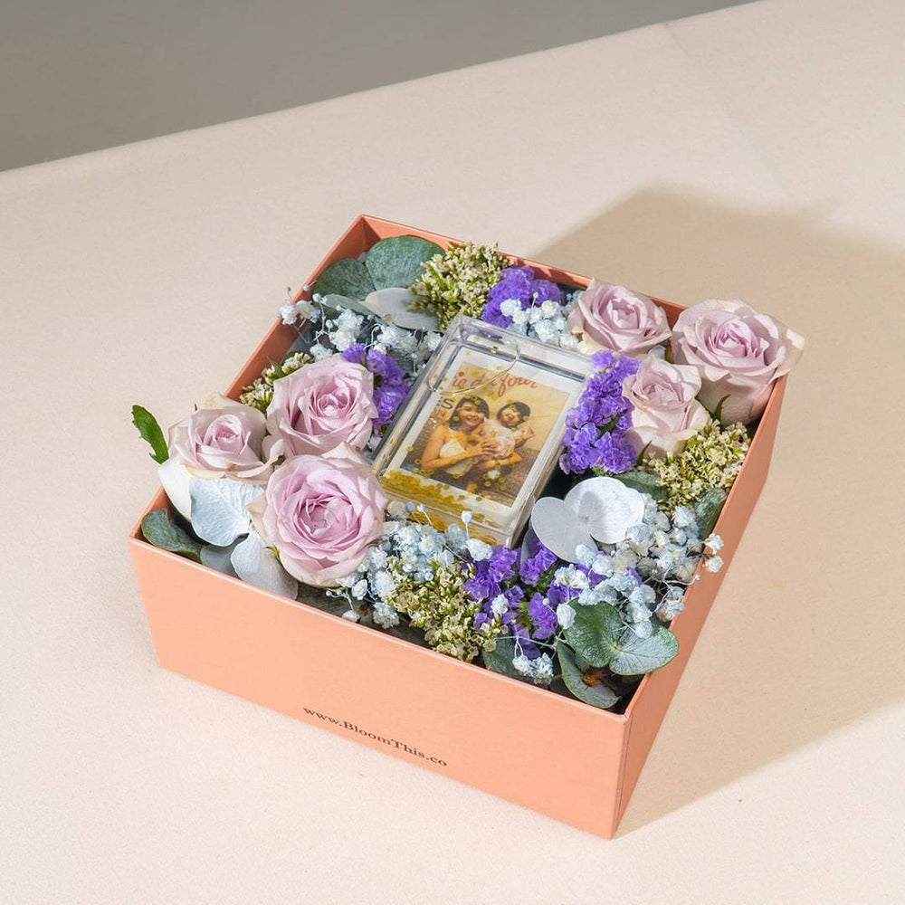 Calia Photo & Flower Box | Free Same Day Delivery | Bloomthis