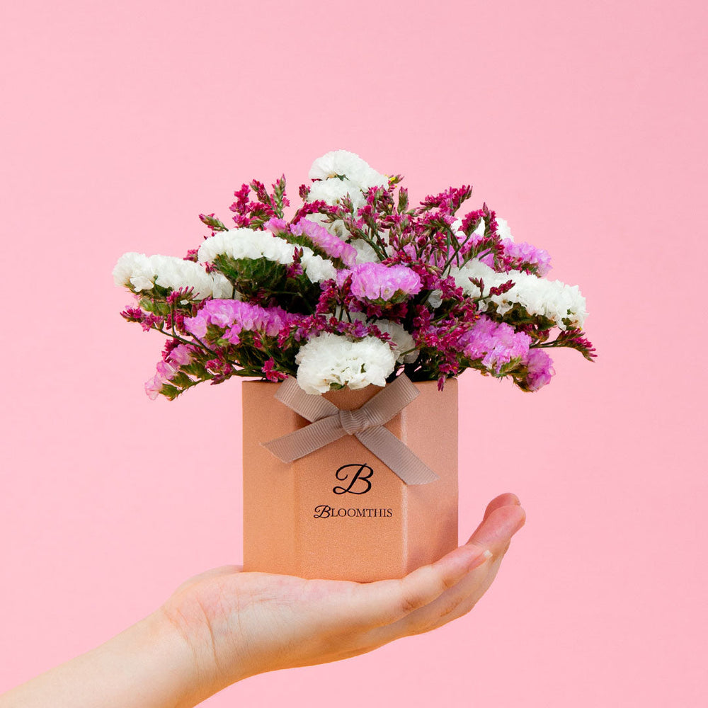 Wimberly Statice Mini Flower Box | Free Delivery | Bloomthis