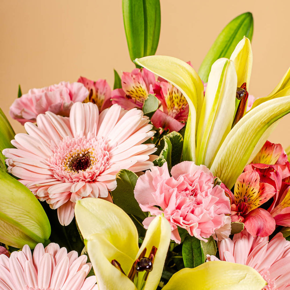 Yara Gerbera & Lily Flower Box | Lily & Gerbera Flower Box | Bloomthis ...